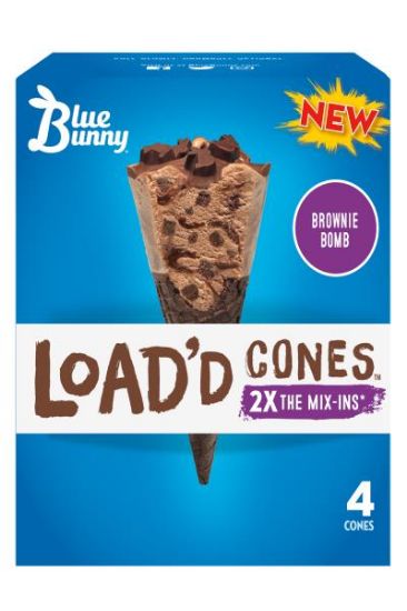 Buy Blue Bunny Brownie Bomb Load' Cones 4 Pk Online in Cayman Islands ...